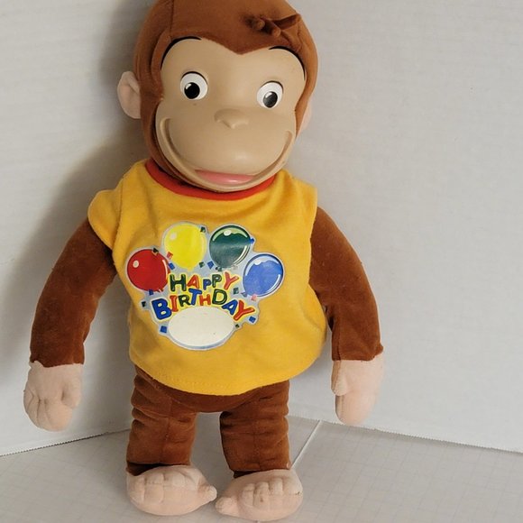 Marvel | Toys | Happy Birthday Shirt Official Movie Curious George Doll ...
